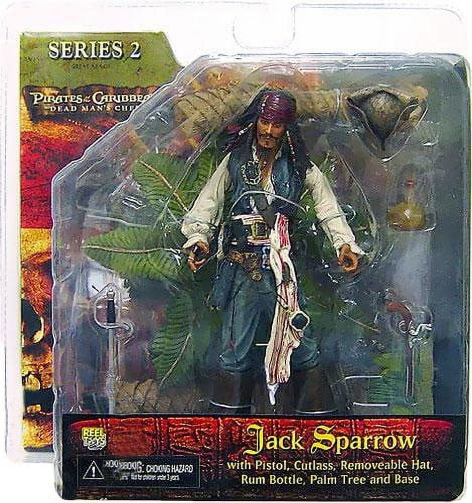 NECA Pirates of the Caribbean Captain Jack Sparrow Action Figure, Movie ...