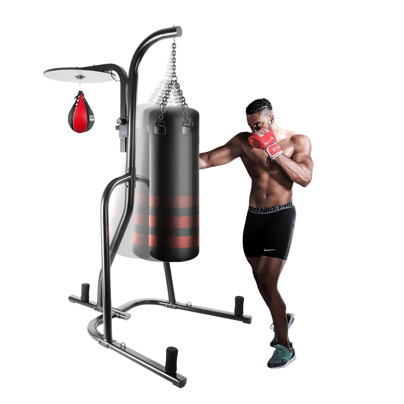Pirecart Boxing Equipment, 2 in 1 Adjustable Height Punching Bag Stand ...