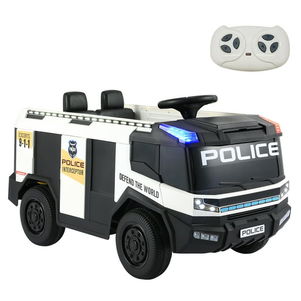 Pirecart 12V Kids Ride on Police Car with Remote Control, Battery ...