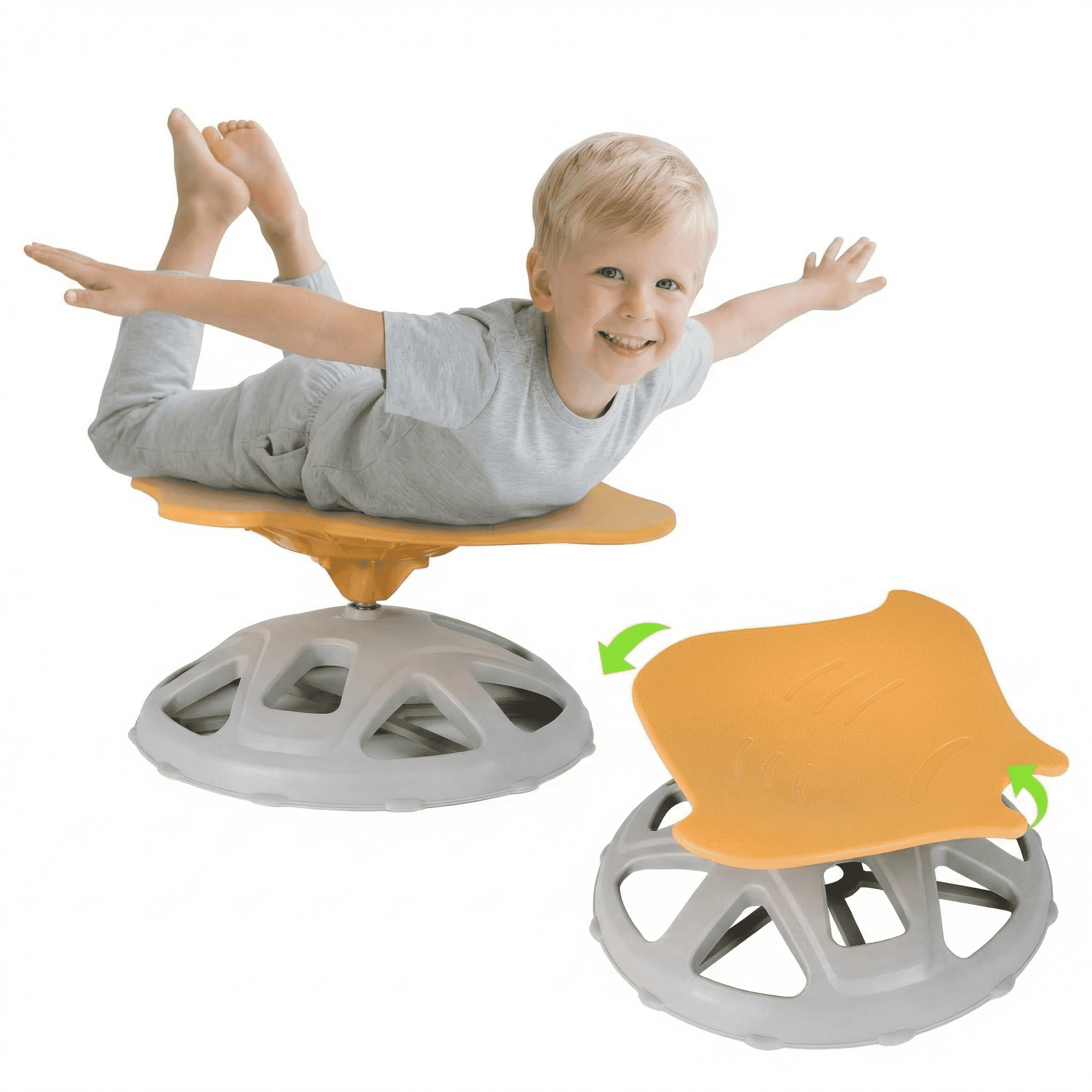 Pirecart Manta-Shaped Spinning Chair, Sensory Swivel Chair for Autistic ...