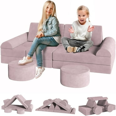 Arlopu 10-Pieces Kids Sofa Couch Linor Modular Kids Couch Modular ...