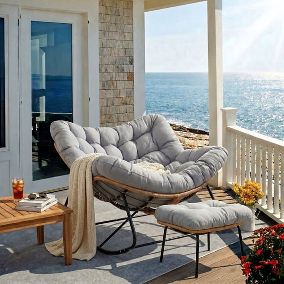 Shop Stylish Papasan Rocking Chairs for Indoor and Outdoor Use