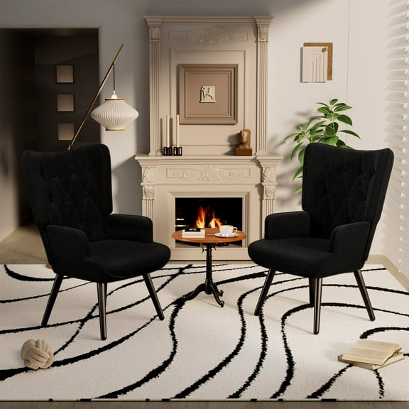 COOLHUT Armless Accent Chairs for Living Room, Modern Comfortable ...