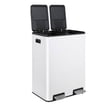 Pirecart 16 Gallon Step Top Slim Kitchen Split Trash Can, Dual ...