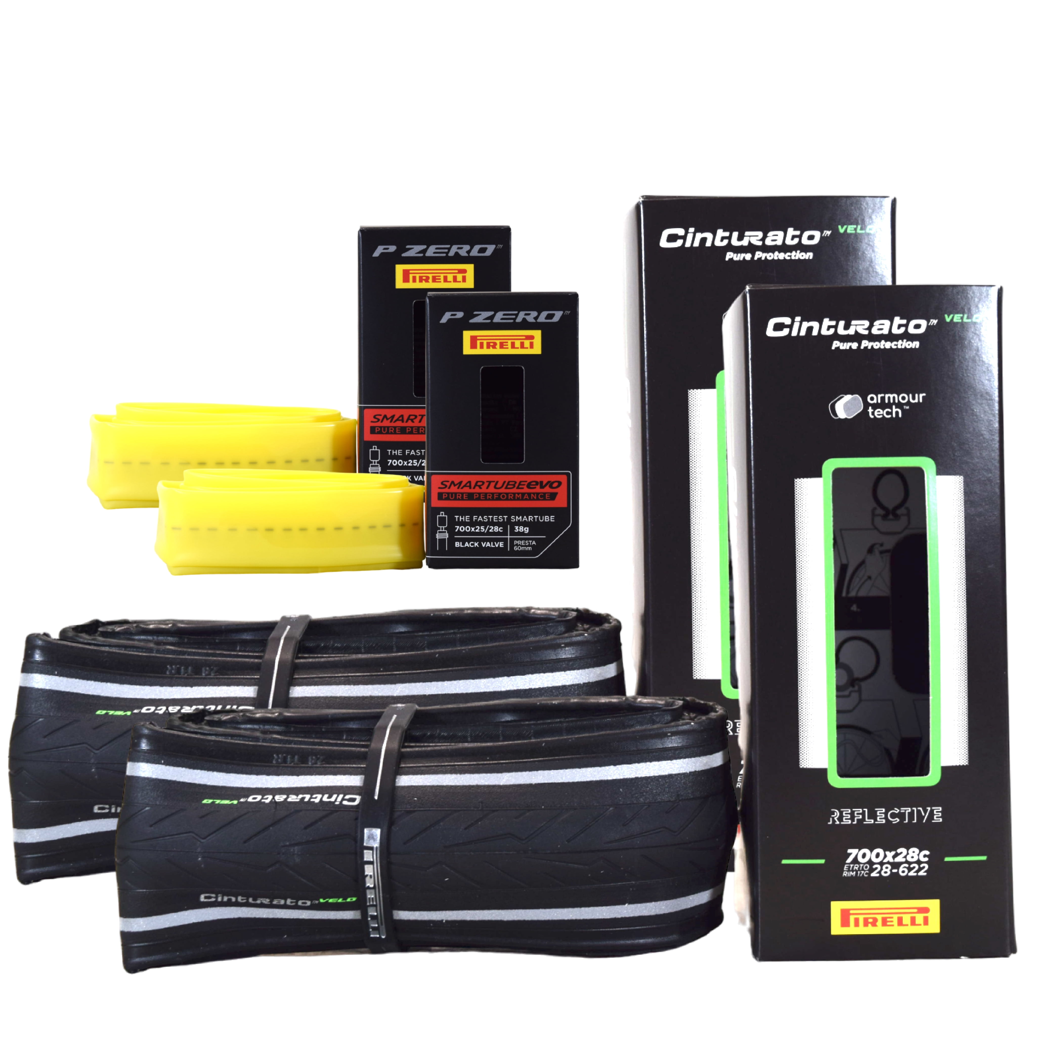 Pirelli Cinturato Velo TLR Refl. Bicycle Tire 28-622 (700x28c ...