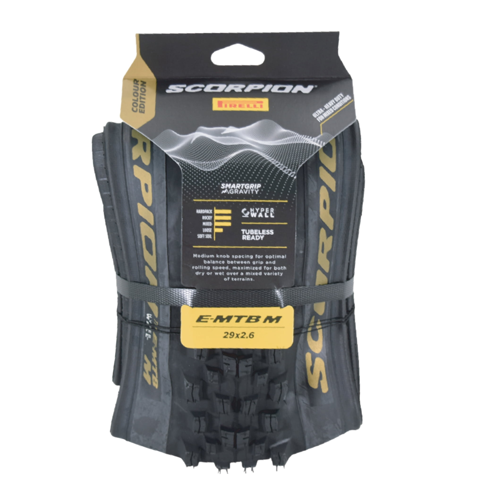 Pirelli Scorpion E-MTB M 29x2.6 Gold Color Edition Tubeless Mountain ...