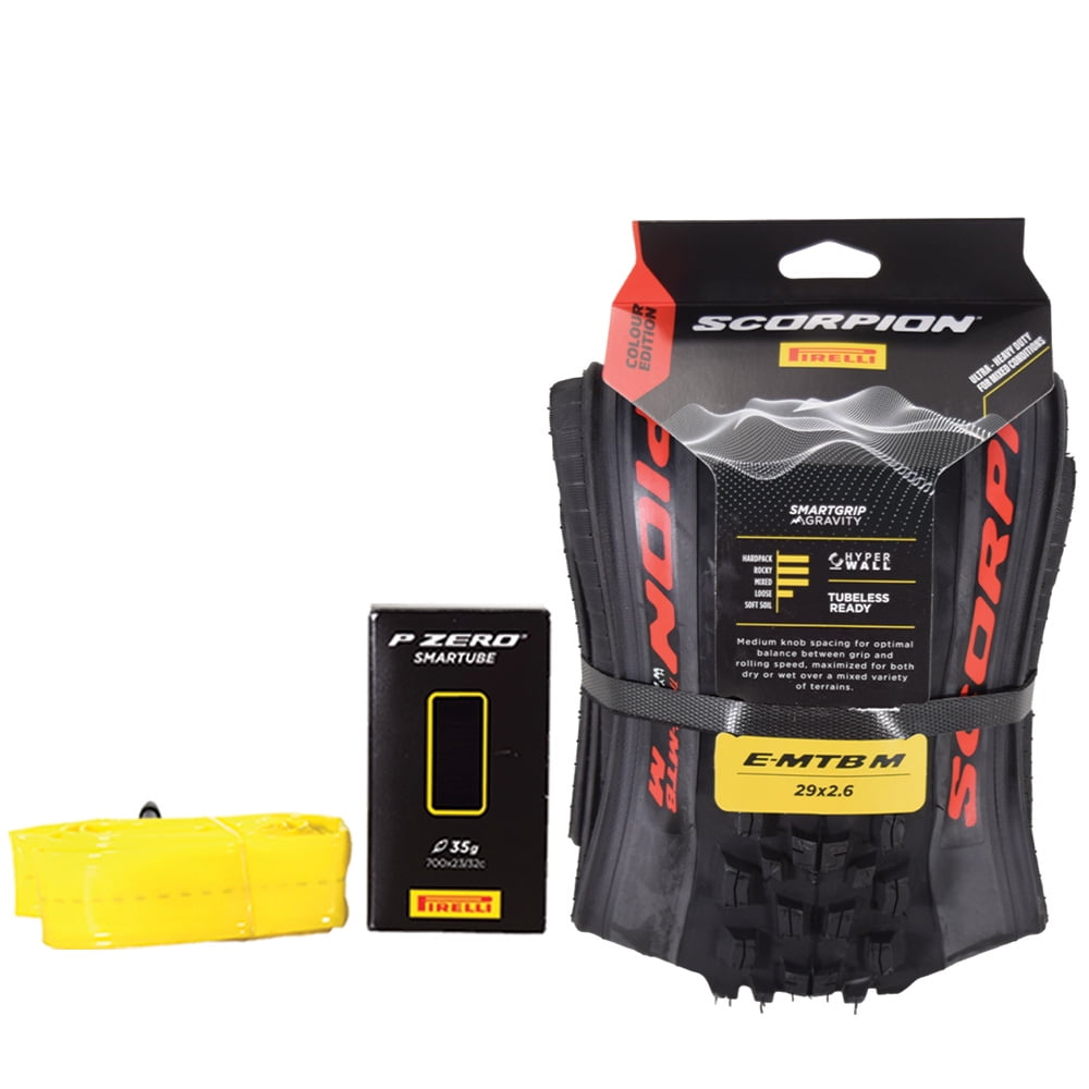 Pirelli Scorpion E-MTB M Red Color Edition Mountain Bicycle Tire 29x2.6 ...