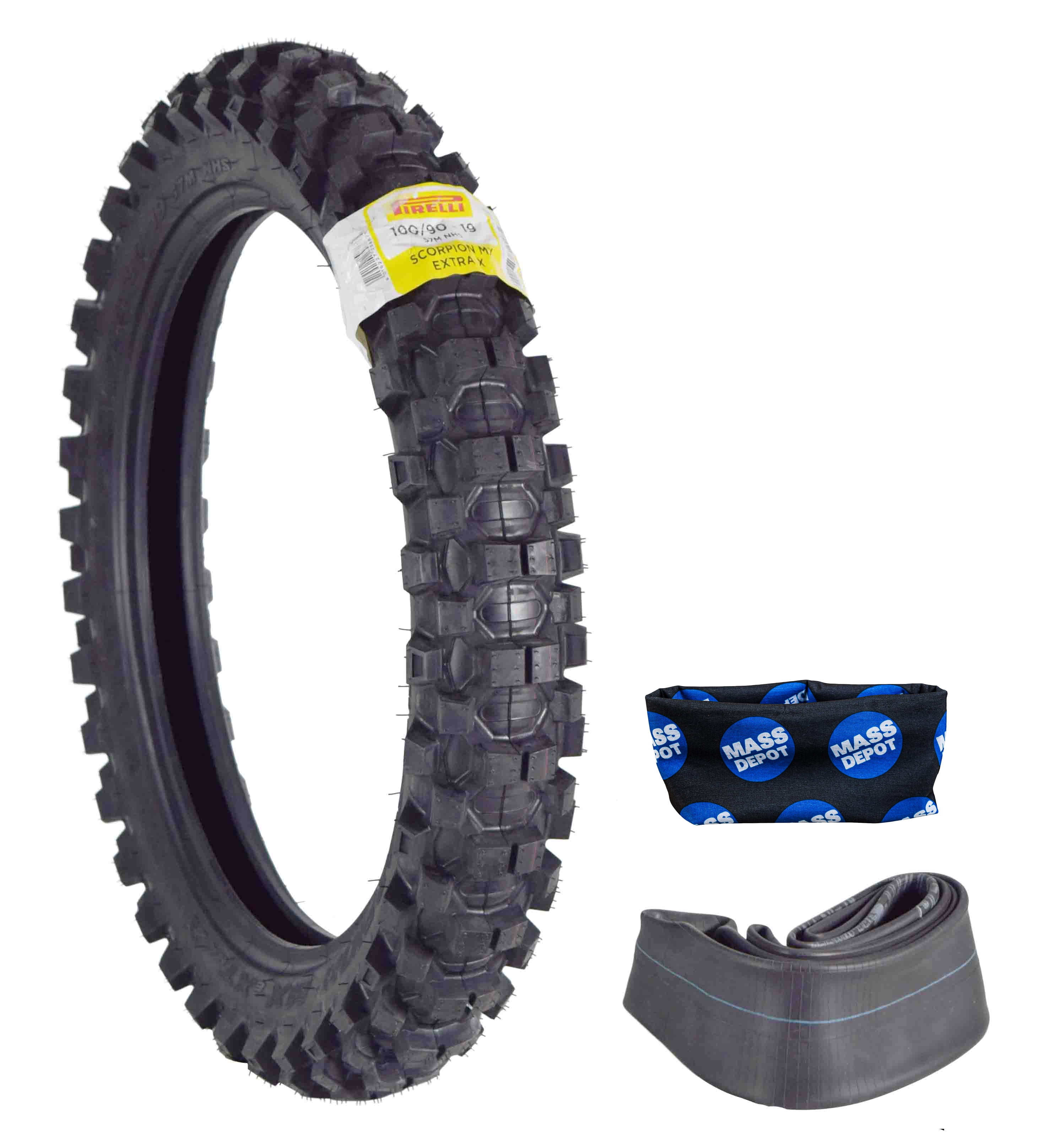 Pirelli Scorpion MX32 Extra X 100/90-19 Tube Type Dirt Bike Tire w ...