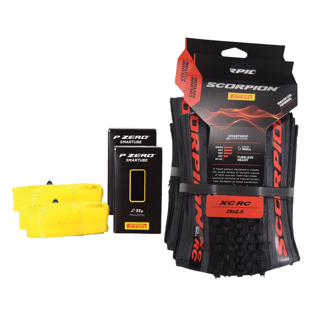 Pirelli Scorpion XC RC Red Color Edition Mountain Bicycle Tire 29x2.4 ...