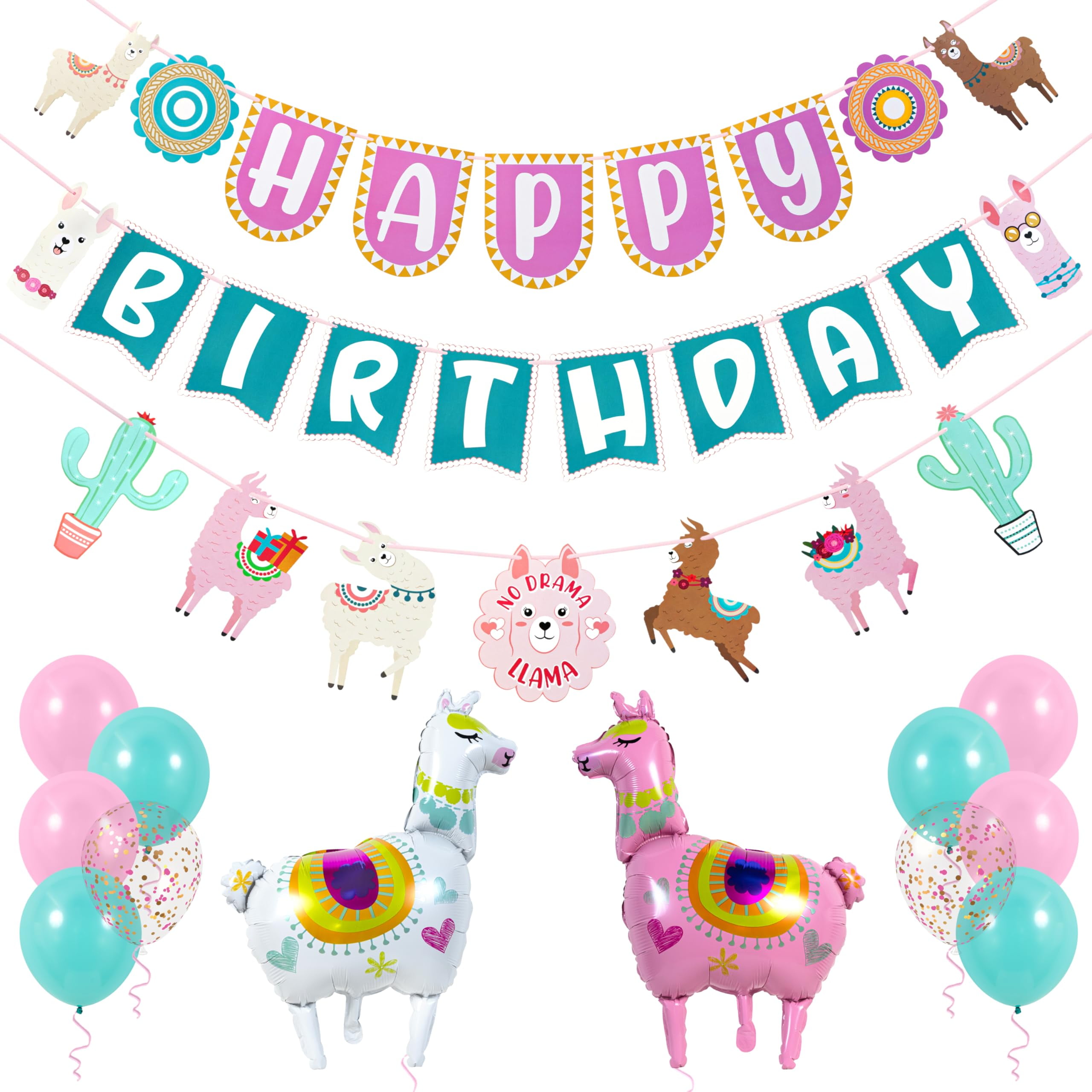 Pirese Llama AJH3 Decorations, Llama Party Decorations, Llama Banner | Llama Decorations | Llama ...