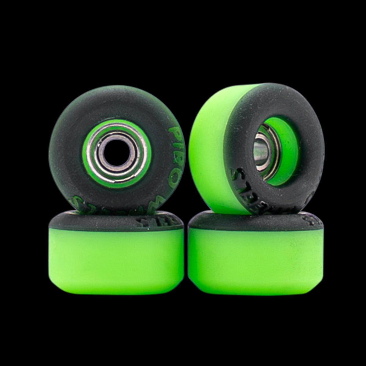 Piro Fingerboard Wheels - Performance Green and Black - Walmart.com