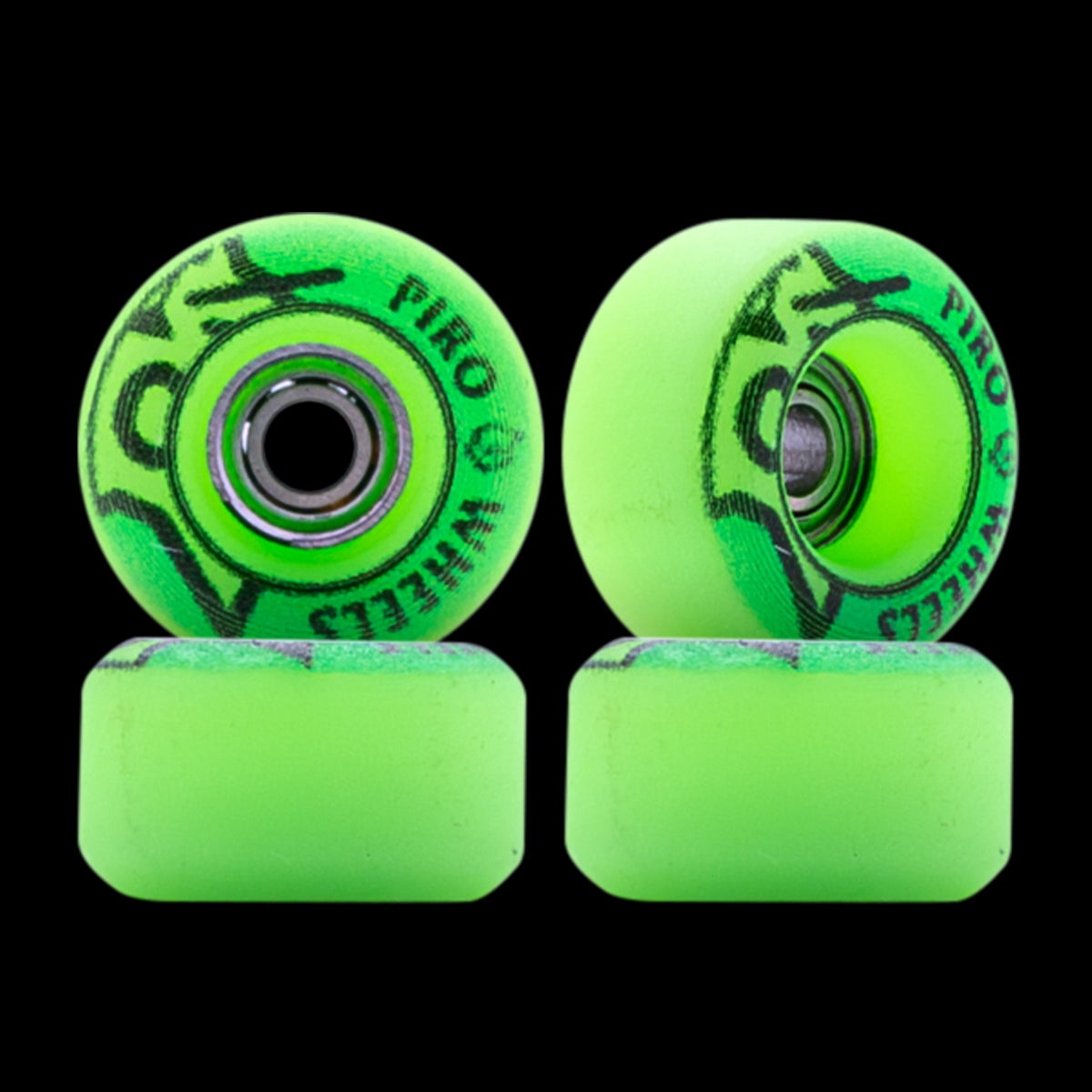 Piro Wheels Piro Performance Graphic Fingerboard Wheels - Glow in the ...