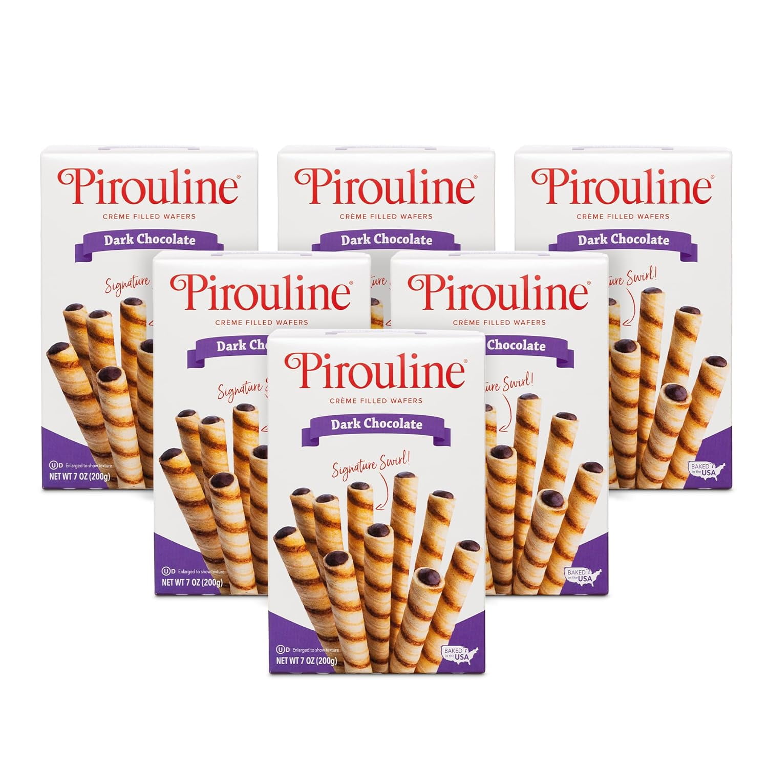 Pirouline Rolled Wafers – Dark Chocolate – Rolled Wafer Sticks, Crème ...
