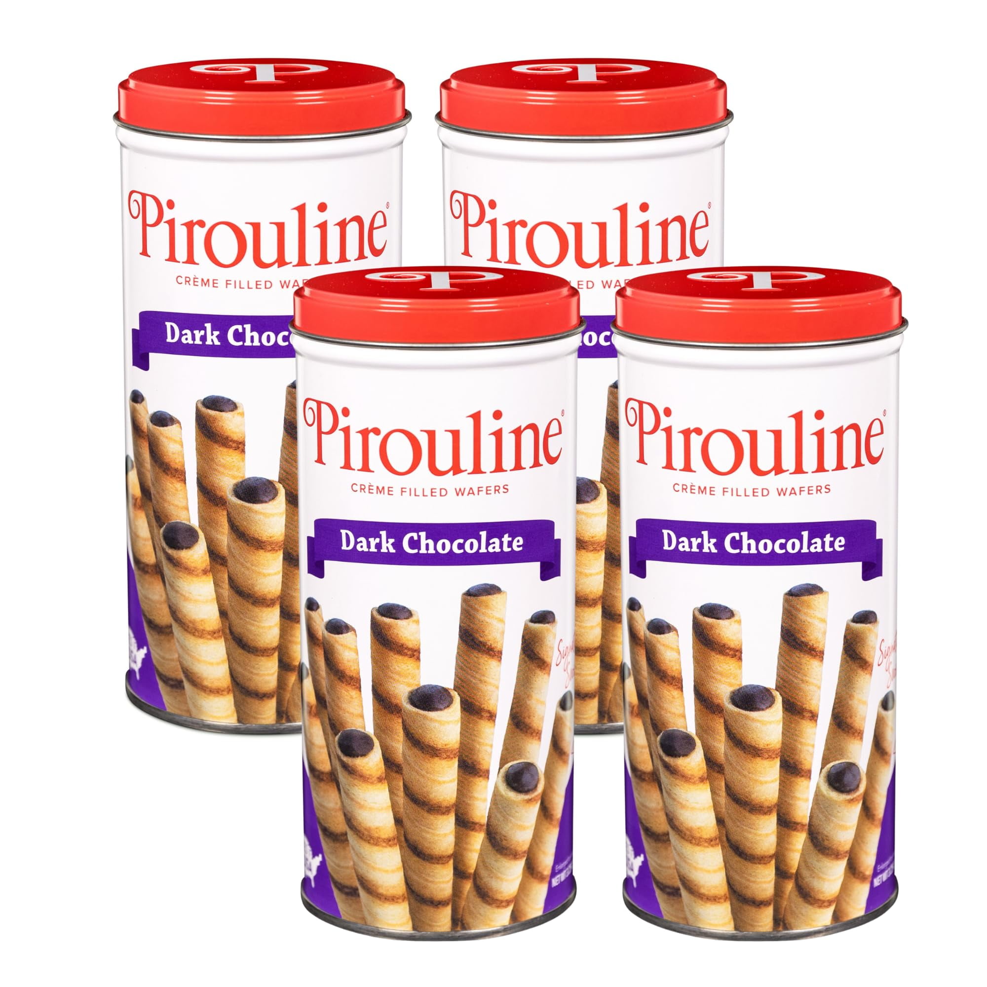 Pirouline Rolled Wafers - RRF12 Dark Chocolate - Rolled Wafer Sticks, Crème Filled Wafers ...