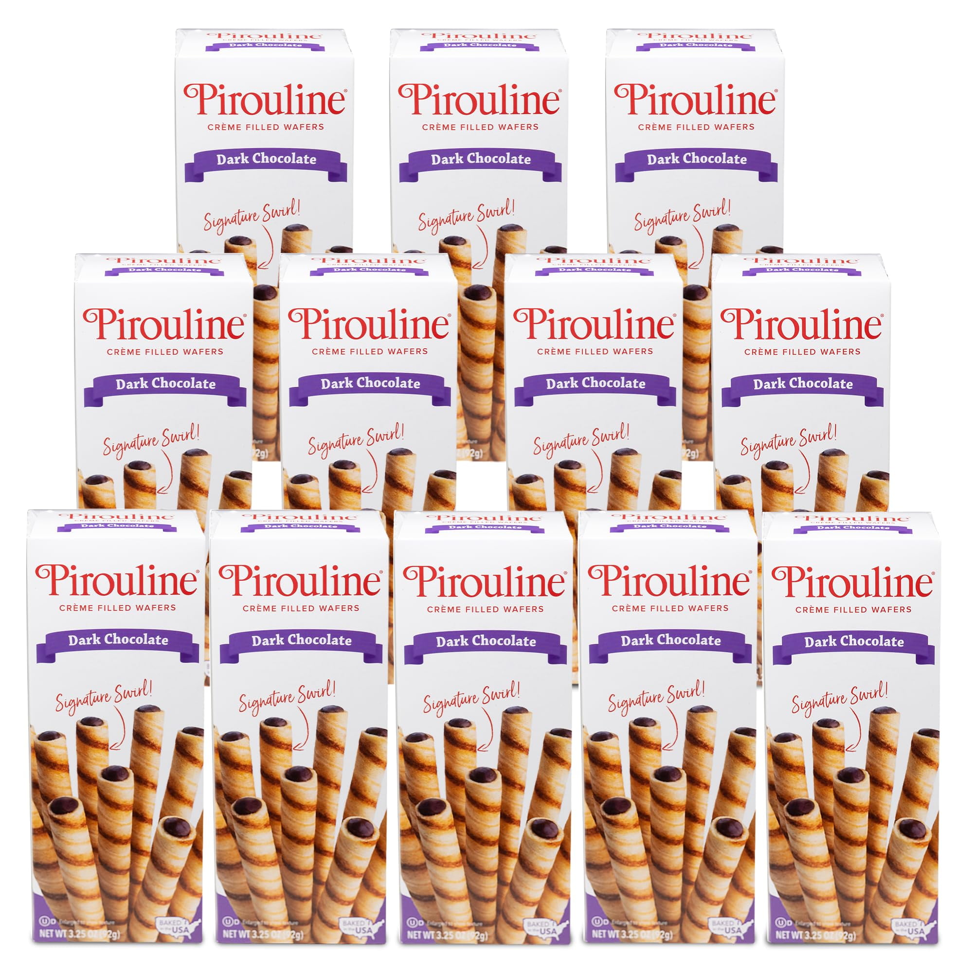 Pirouline Rolled Wafers - VTF5 Dark Chocolate - Rolled Wafer Sticks ...