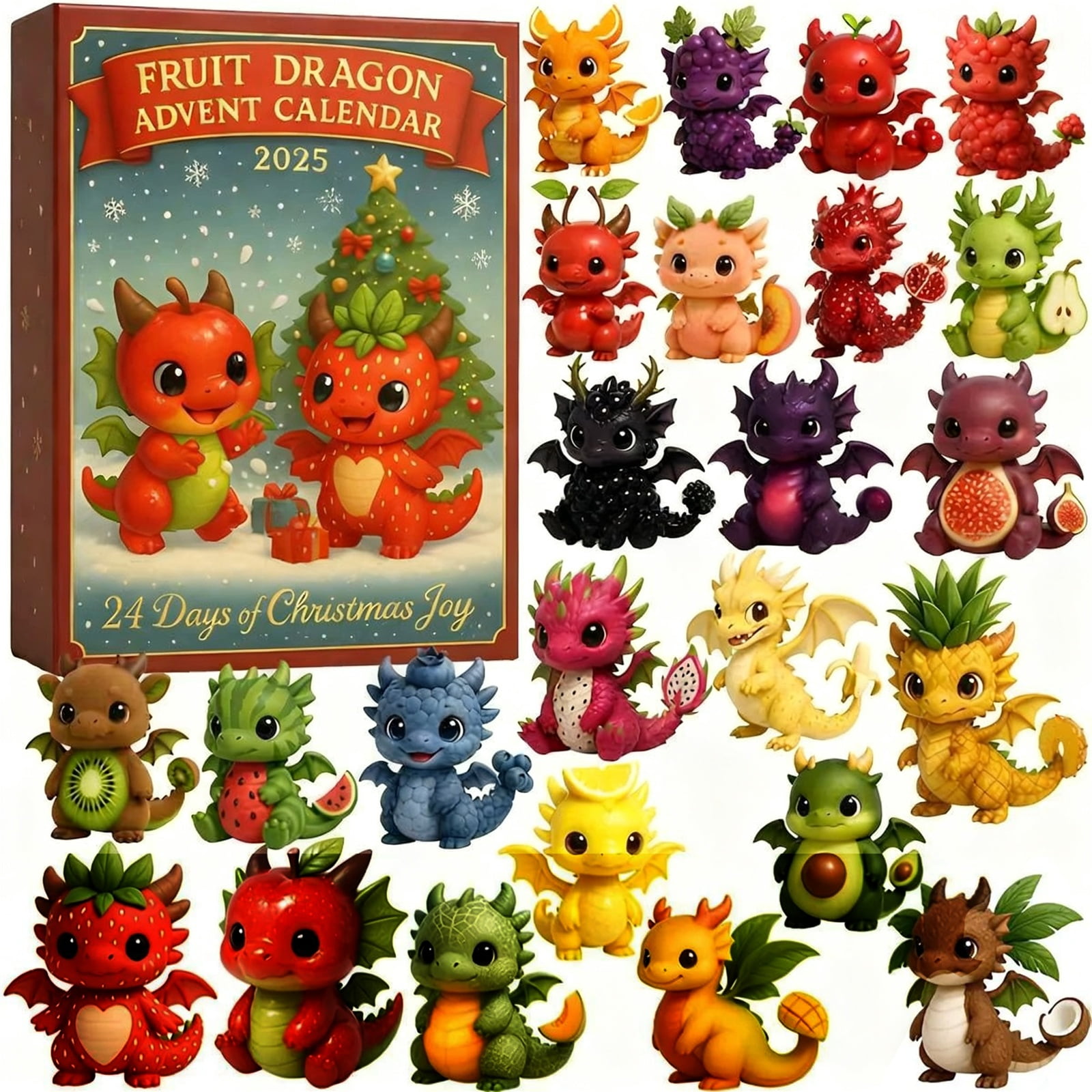 Pirucis 2025 Fruit Dragon Advent Calendar - Fruit Dragon Theme ...
