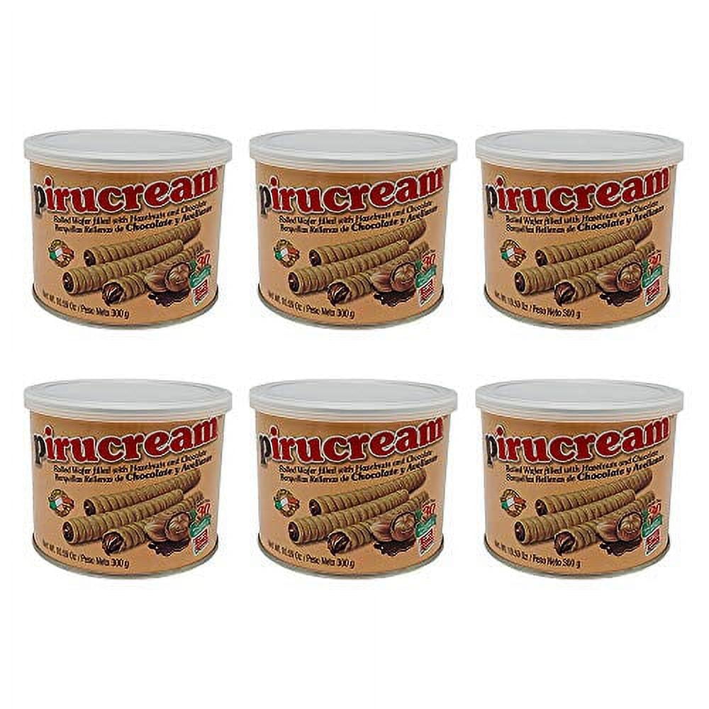Pirucream Authentic Chocolate and Hazelnut Cream Filled Wafer, 10.59oz ...