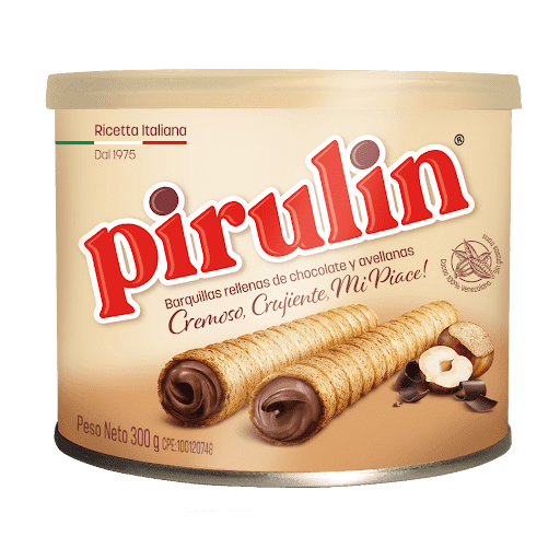 Pirulin Rolled Wafer Sticks Filled with Chocolate Cream, 300g (10.58oz ...