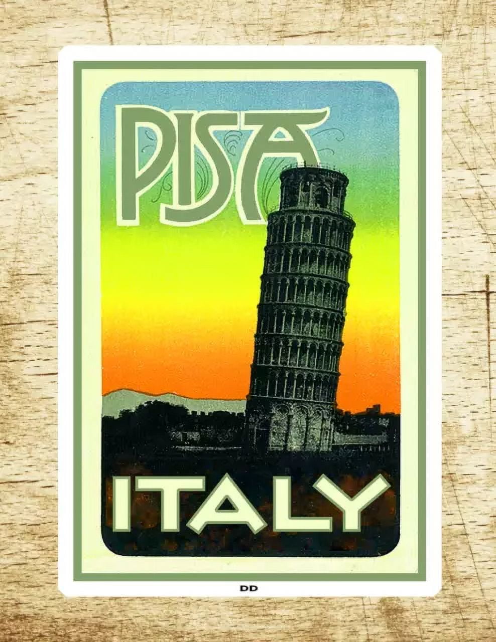 Pisa Italy Decal Sticker Leaning Tower Sticker Laptop Bumper Phone ...