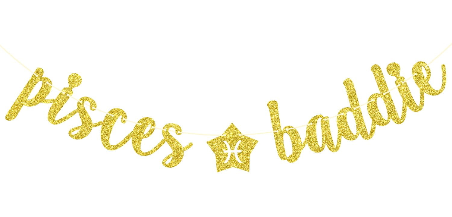 Pisces Baddie Banner, Capricorn Happy Birthday Decor, 12 Constellation ...