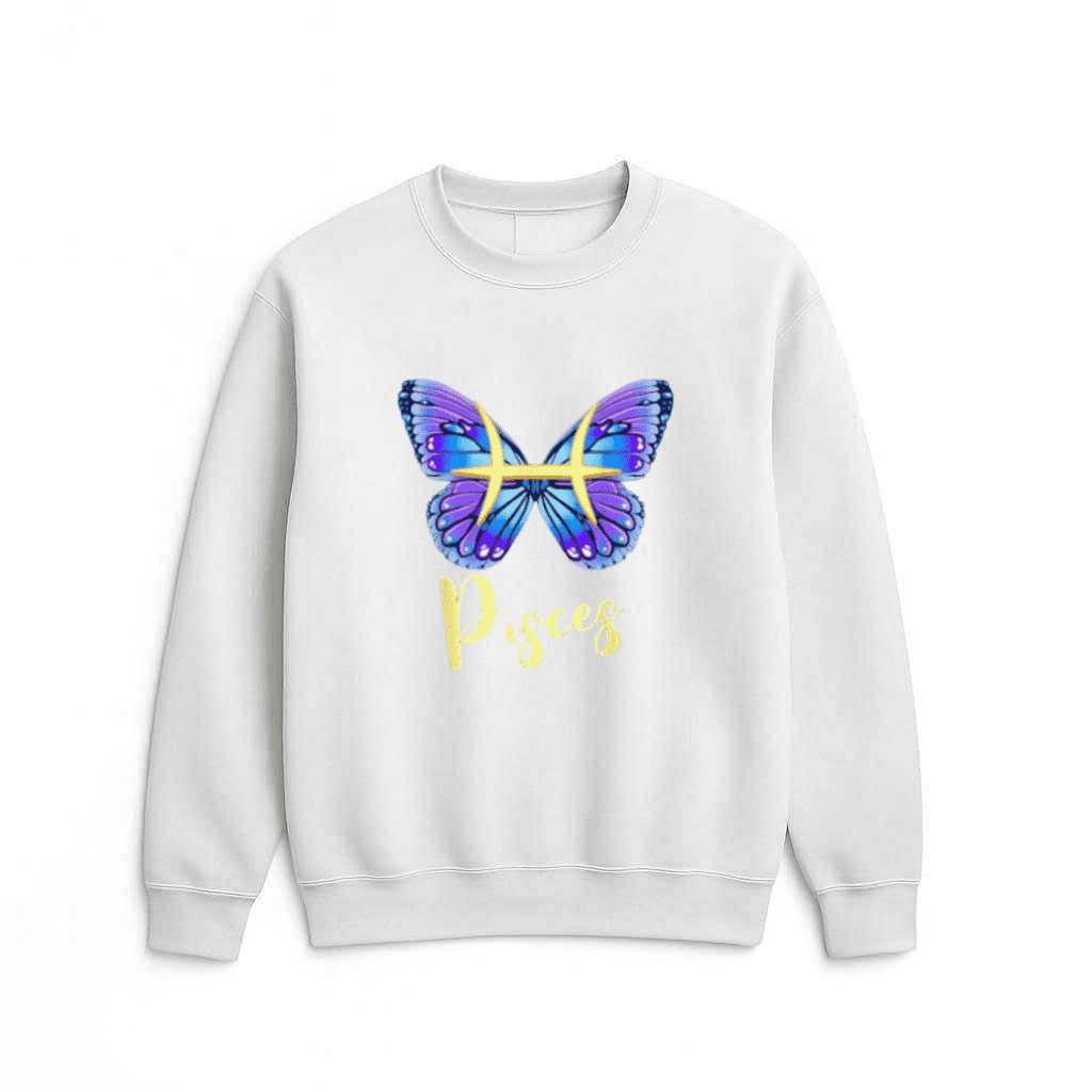 Pisces Butterfly Wings Zodiac Horoscope Astrology Star Sign Pride ...