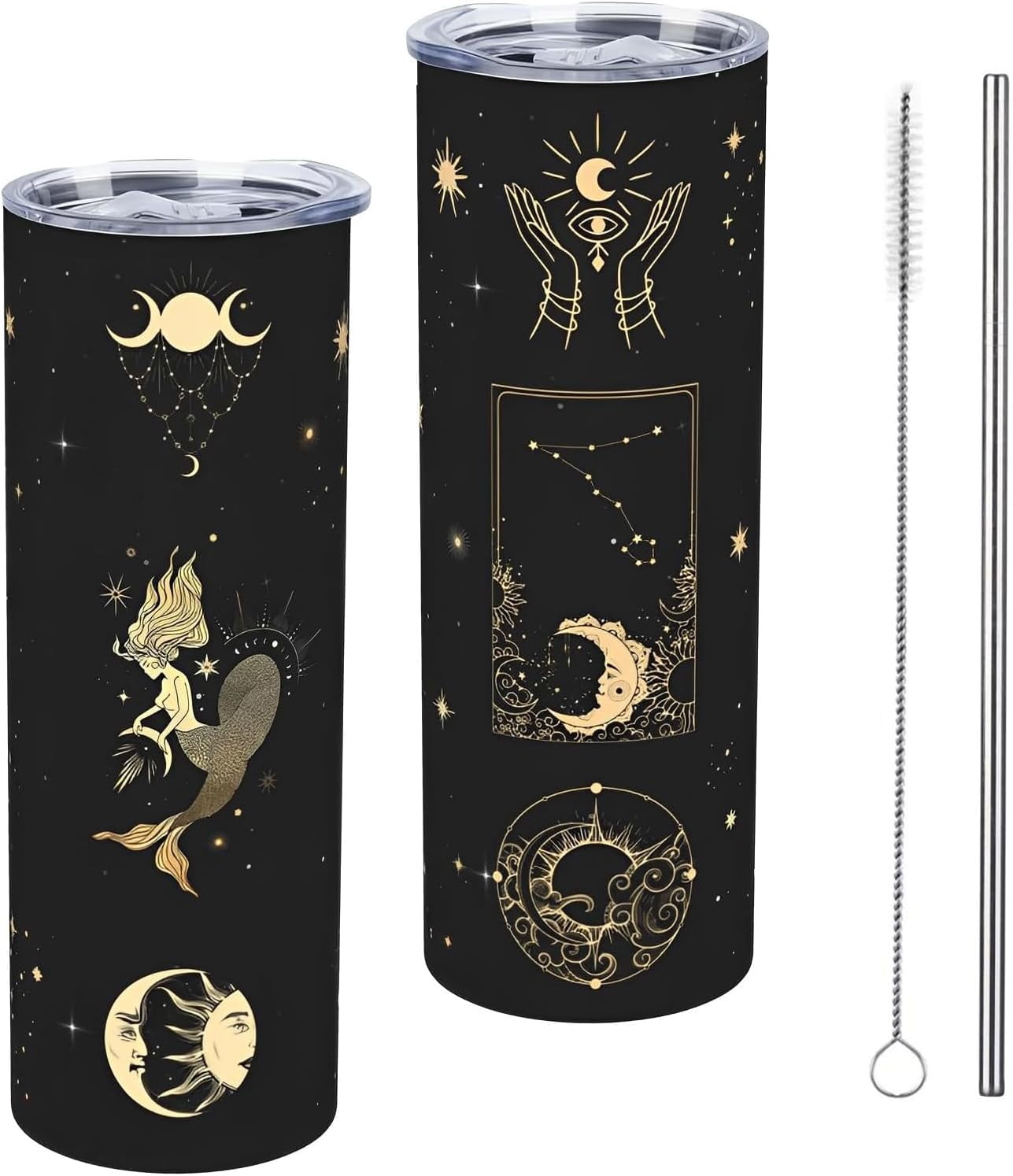 Pisces Constellation Tumbler Zodiac Coffee Mugs Stainless Steel ...