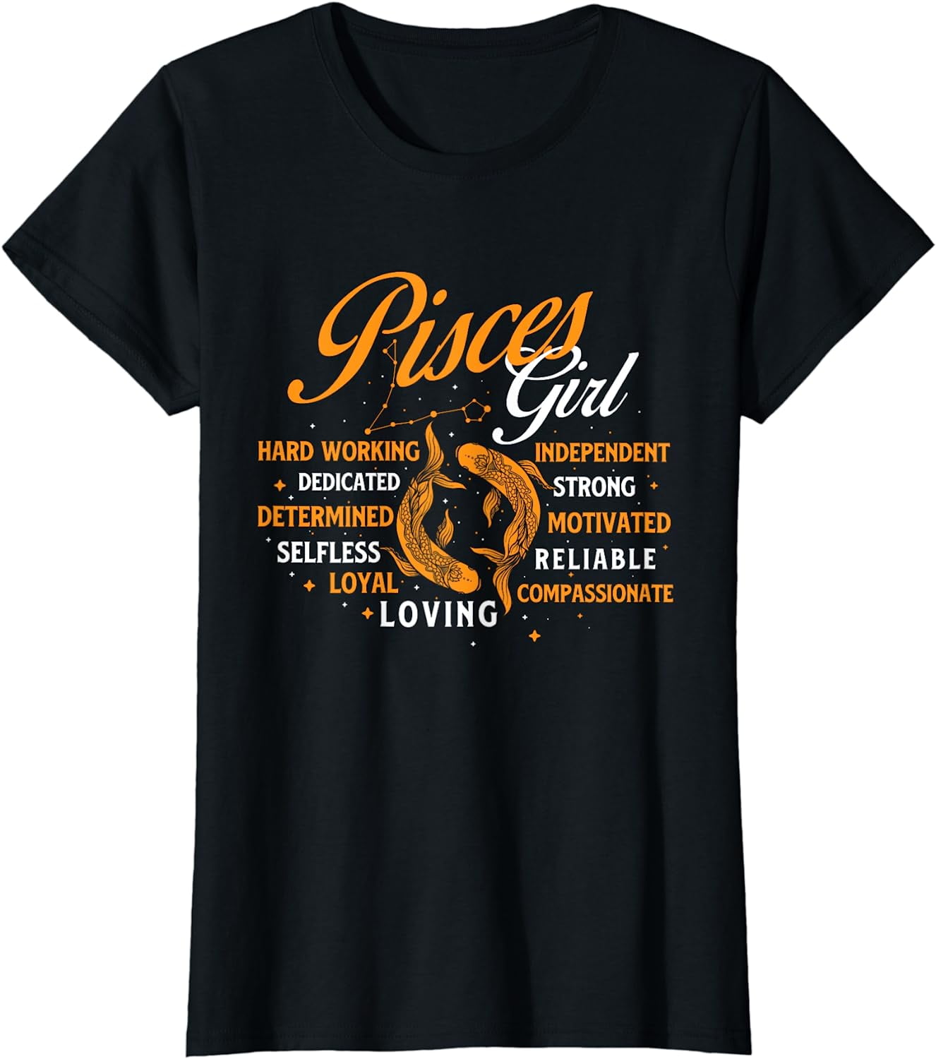 Pisces Girl - Astrology Horoscope Zodiac Sign Birthday T-Shirt ...