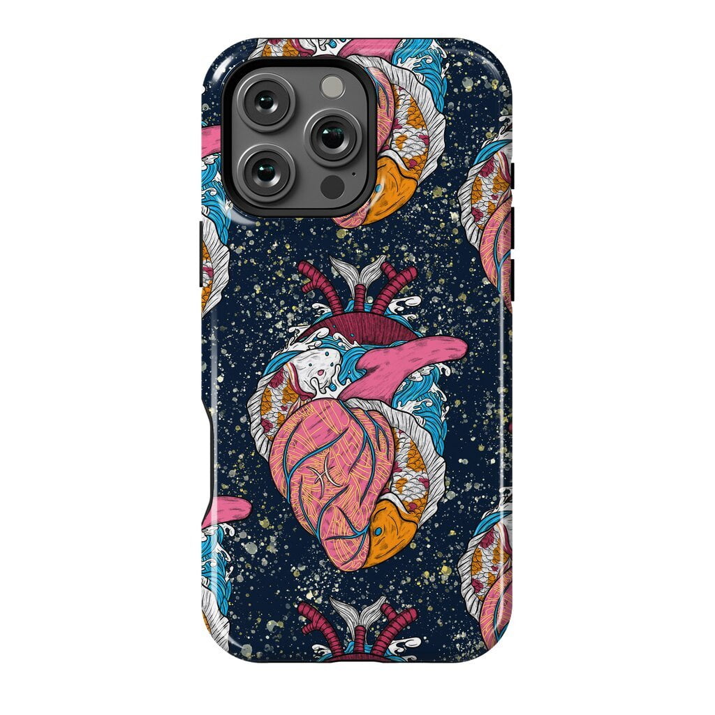 Pisces Heart Zodiac Astrology Design for iPhone 11 to 17 Pro Max ...