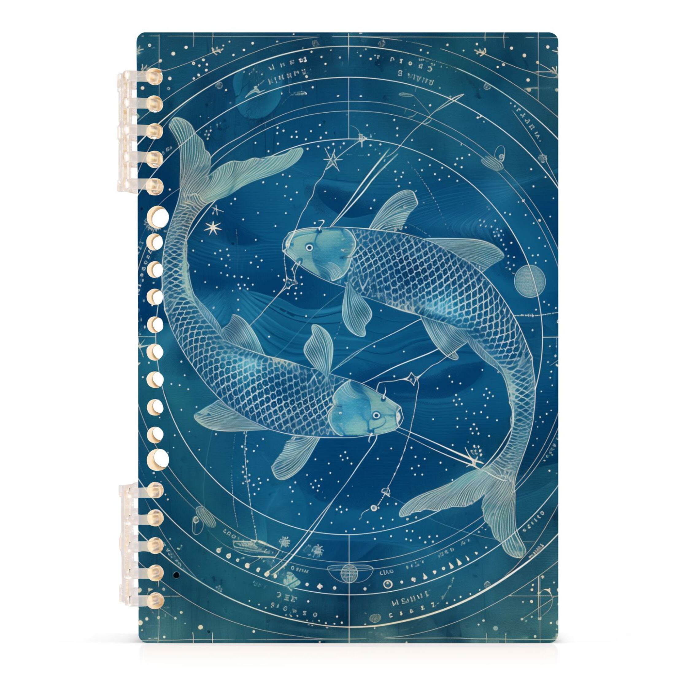 Pisces Of Zodiac Notebooks 1-subject Journal 60 Sheets A5 College Ruled ...