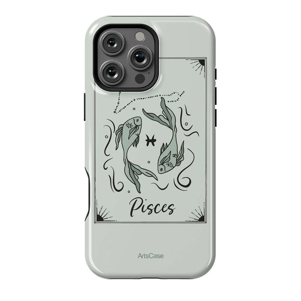 Pisces Tough Case Celestial Design for Your iPhone 11-17 Series ...