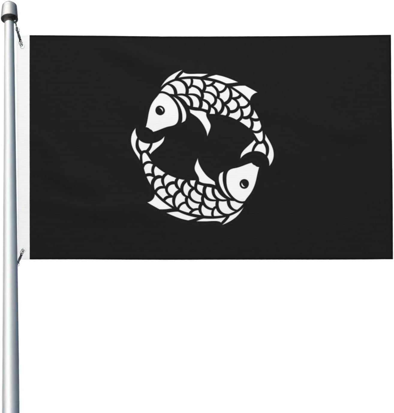 Pisces Zodiac Symbol Flag Garden Flag 3x5ft Double Sided Printing ...