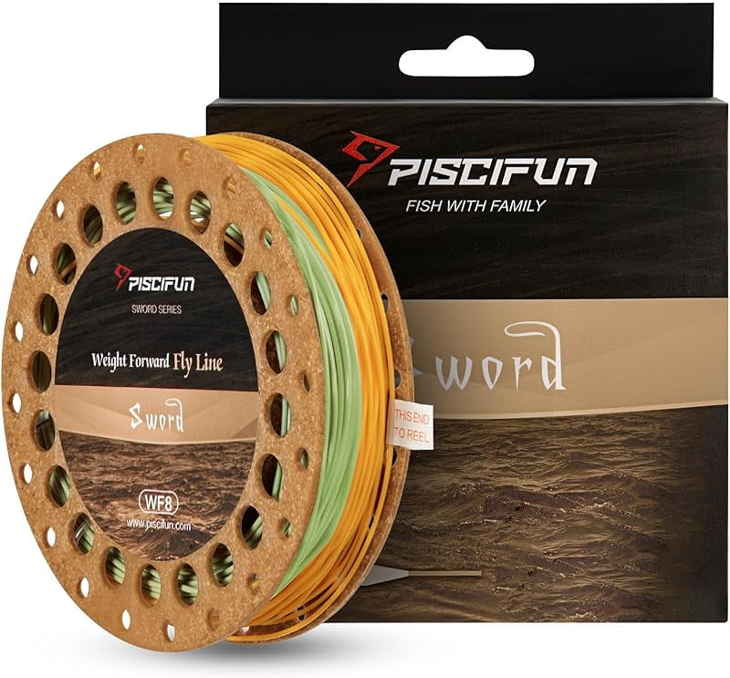 Piscifun Sword Fly Fishing Line with Welded Loop, Weight Forward ...