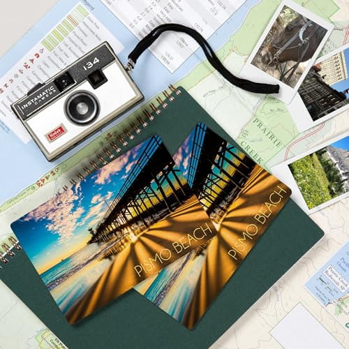 Pismo Beach, California, Pier at Sunset (4x6 Birch Wood Postcards, 2 ...