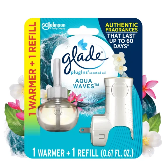 Piso Warmer + Refill Starter Air Freshener Kit - Aqua Waves - .67 fl oz ...