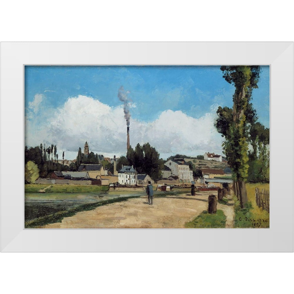 Pissarro, Camille 14x11 White Modern Wood Framed Museum Art Print ...