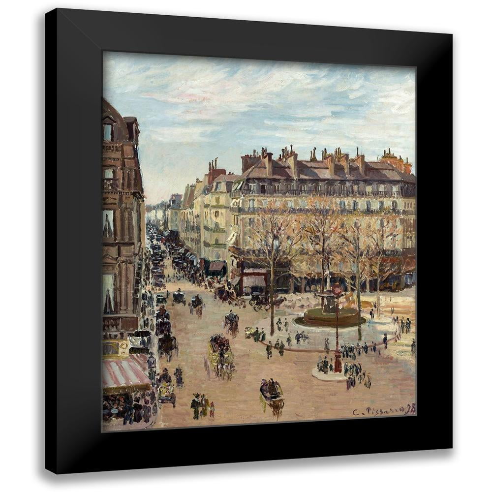 Pissarro, Camille 15x18 Black Modern Framed Museum Art Print Titled - Rue Saint-Honore, Sun ...