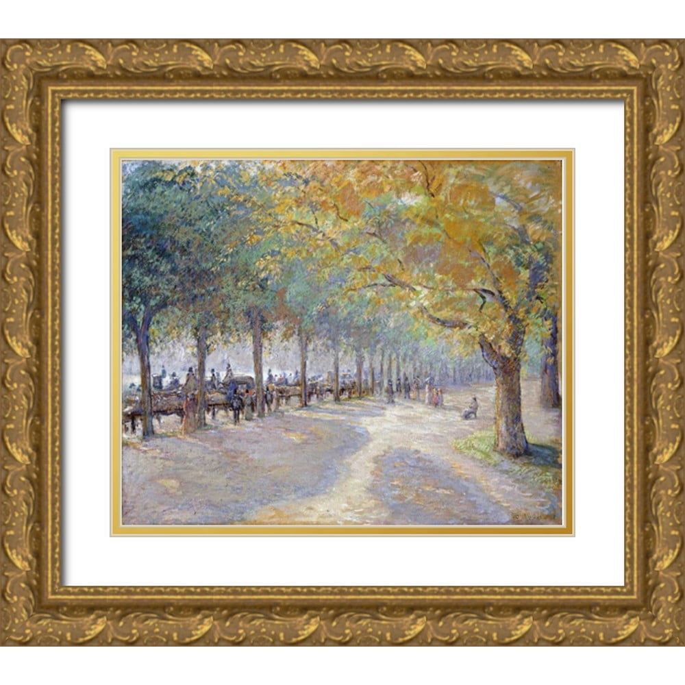 Pissarro, Camille 17x15 Gold Ornate Wood Framed with Double Matting ...