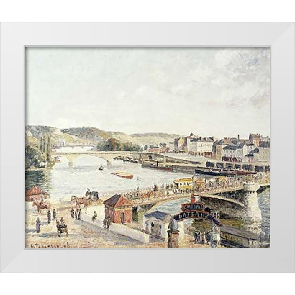 Pissarro, Camille 17x15 White Modern Wood Framed Museum Art Print ...