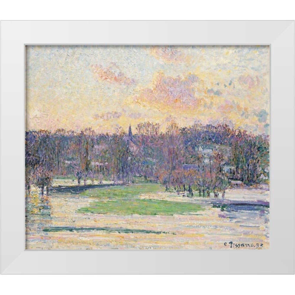 Pissarro, Camille 17x15 White Modern Wood Framed Museum Art Print ...