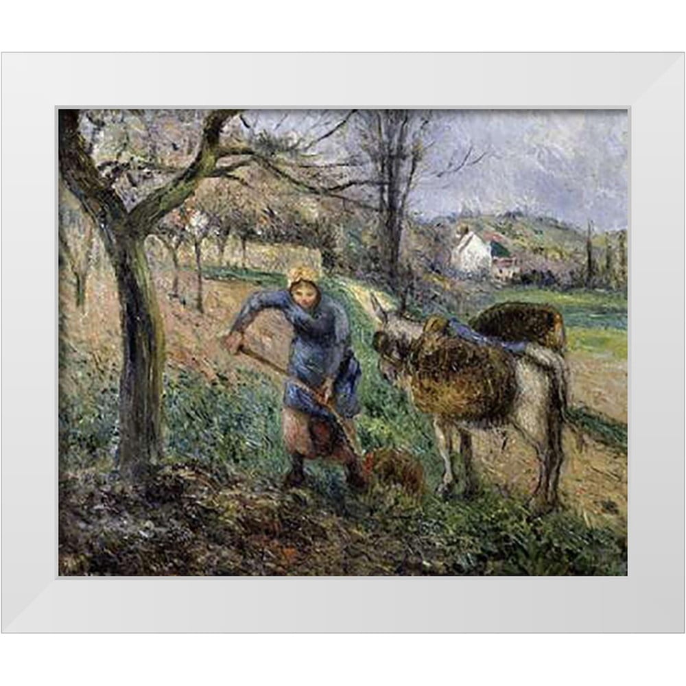 Pissarro, Camille 17x15 White Modern Wood Framed Museum Art Print ...