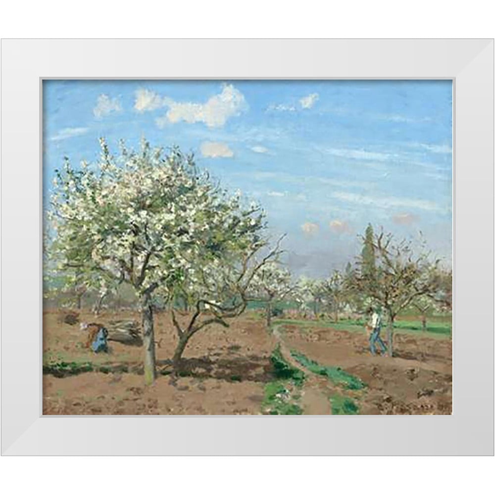 Pissarro, Camille 17x15 White Modern Wood Framed Museum Art Print ...