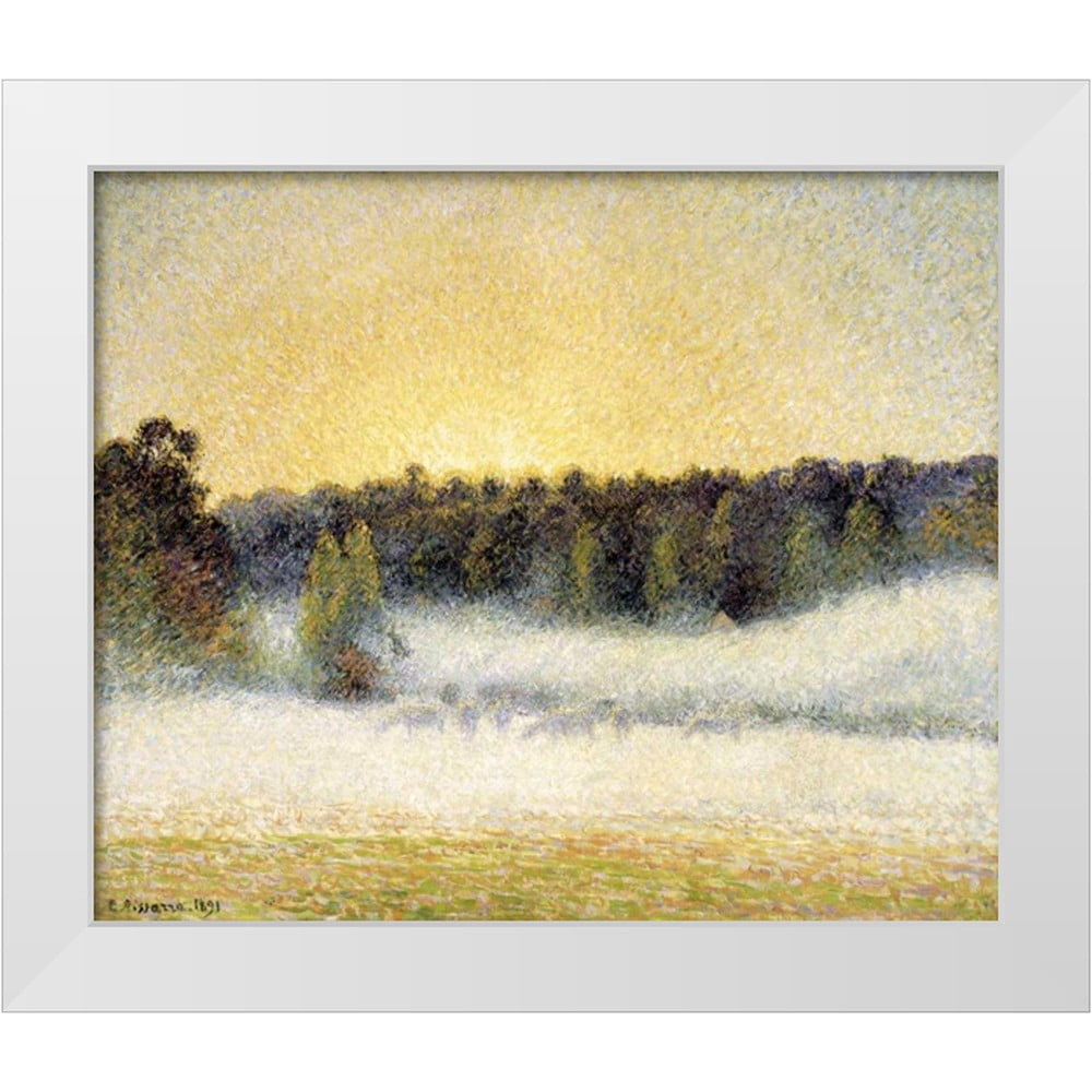 Pissarro, Camille 17x15 White Modern Wood Framed Museum Art Print ...