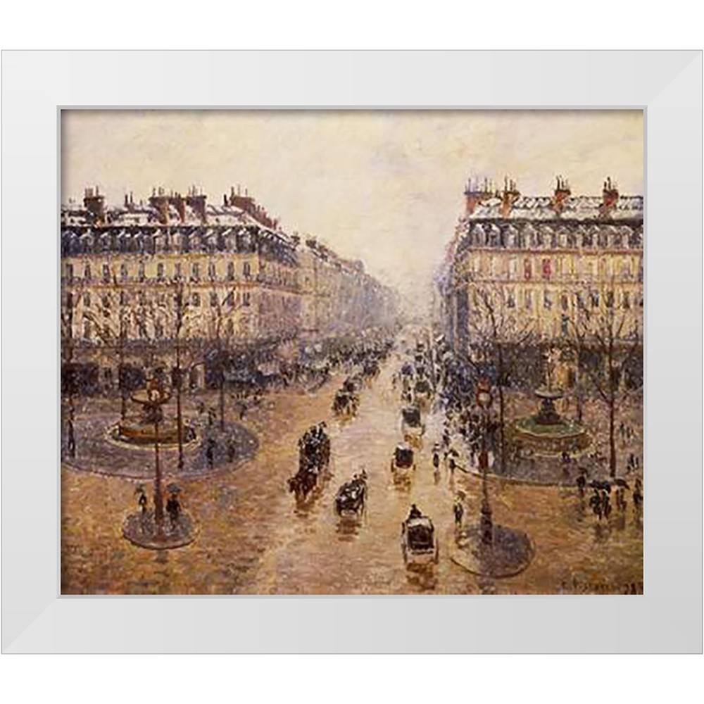 Pissarro, Camille 17x15 White Modern Wood Framed Museum Art Print ...
