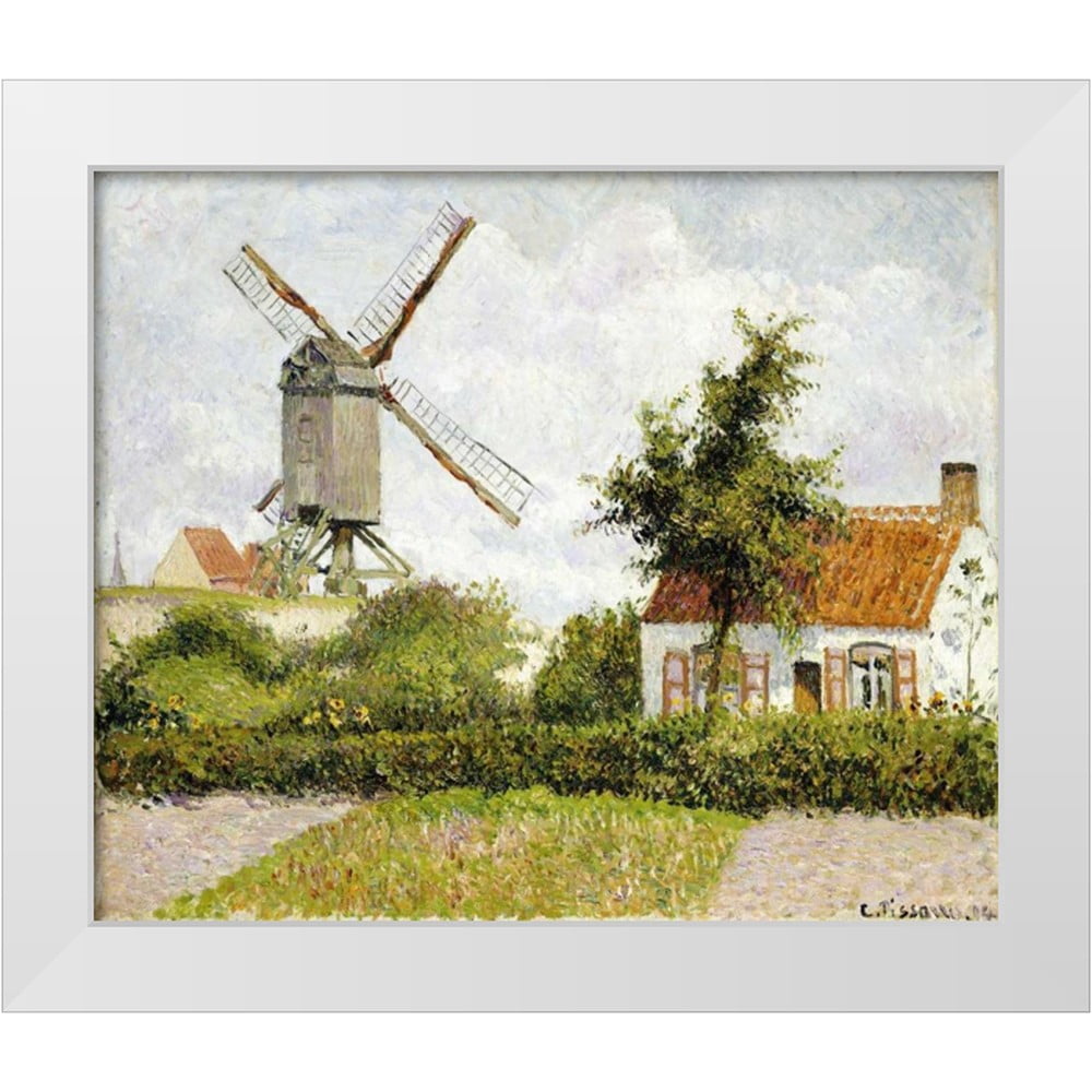 Pissarro, Camille 17x15 White Modern Wood Framed Museum Art Print ...