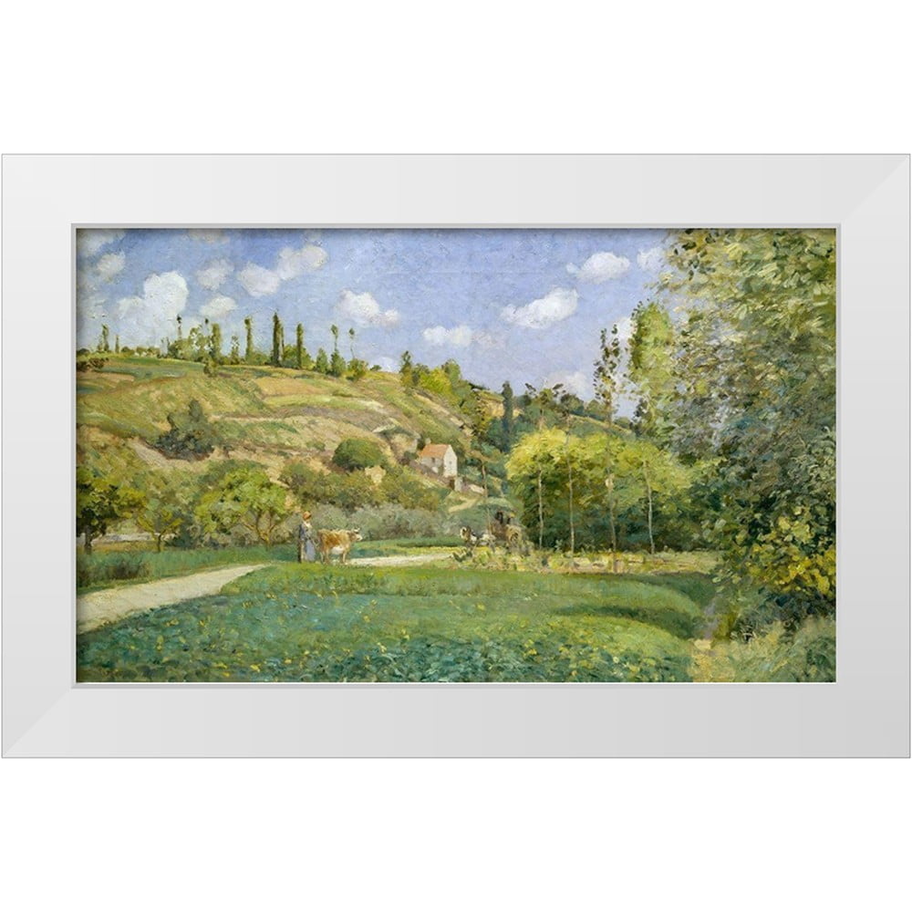 Pissarro, Camille 18x12 White Modern Wood Framed Museum Art Print ...