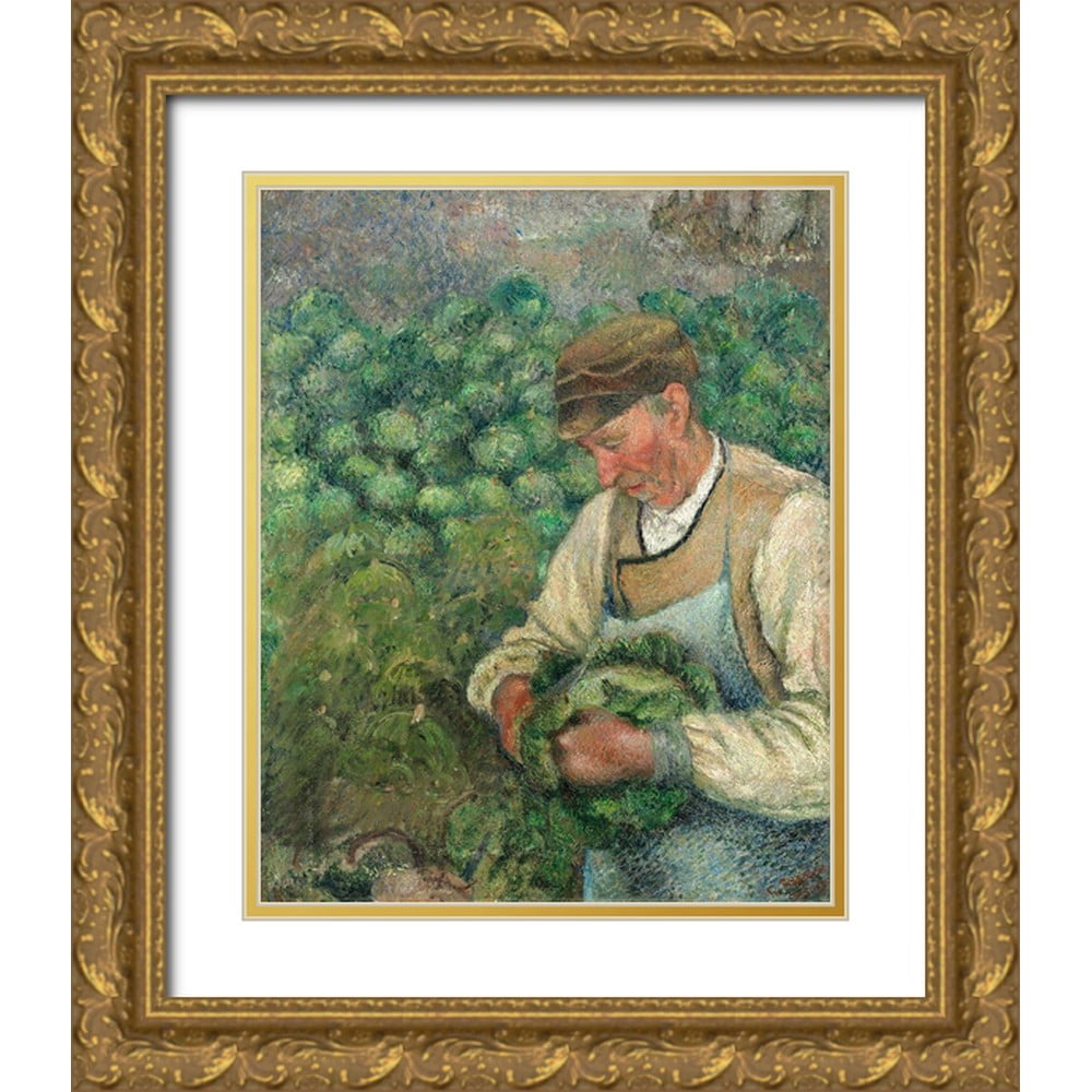 Pissarro, Camille 20x24 Gold Ornate Wood Framed with Double Matting ...
