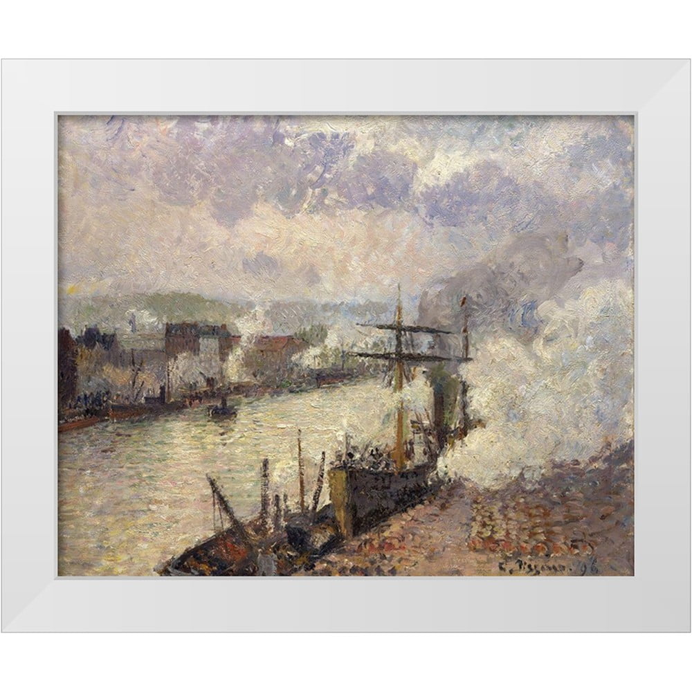 Pissarro, Camille 32x26 White Modern Wood Framed Museum Art Print ...