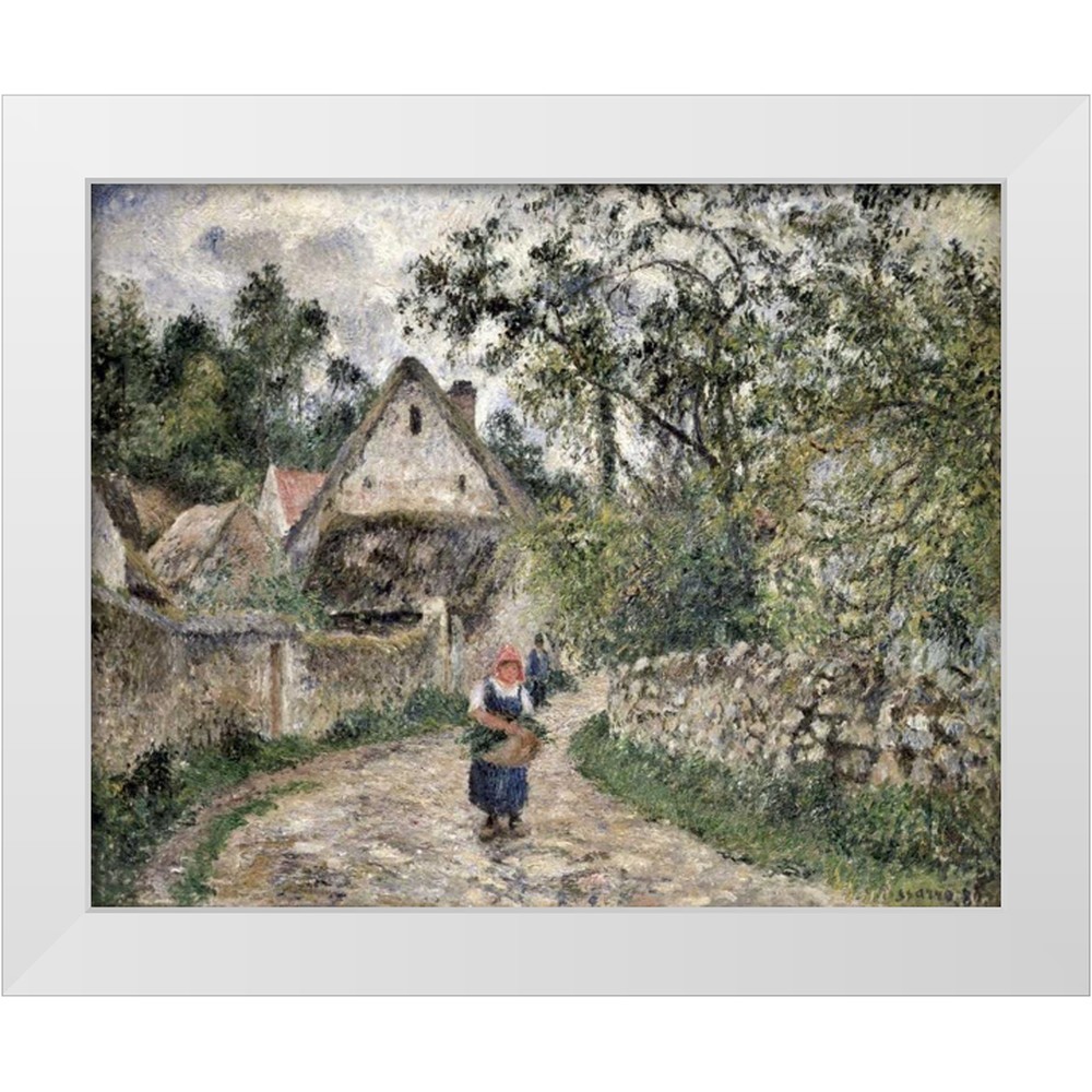 Pissarro, Camille 32x26 White Modern Wood Framed Museum Art Print ...