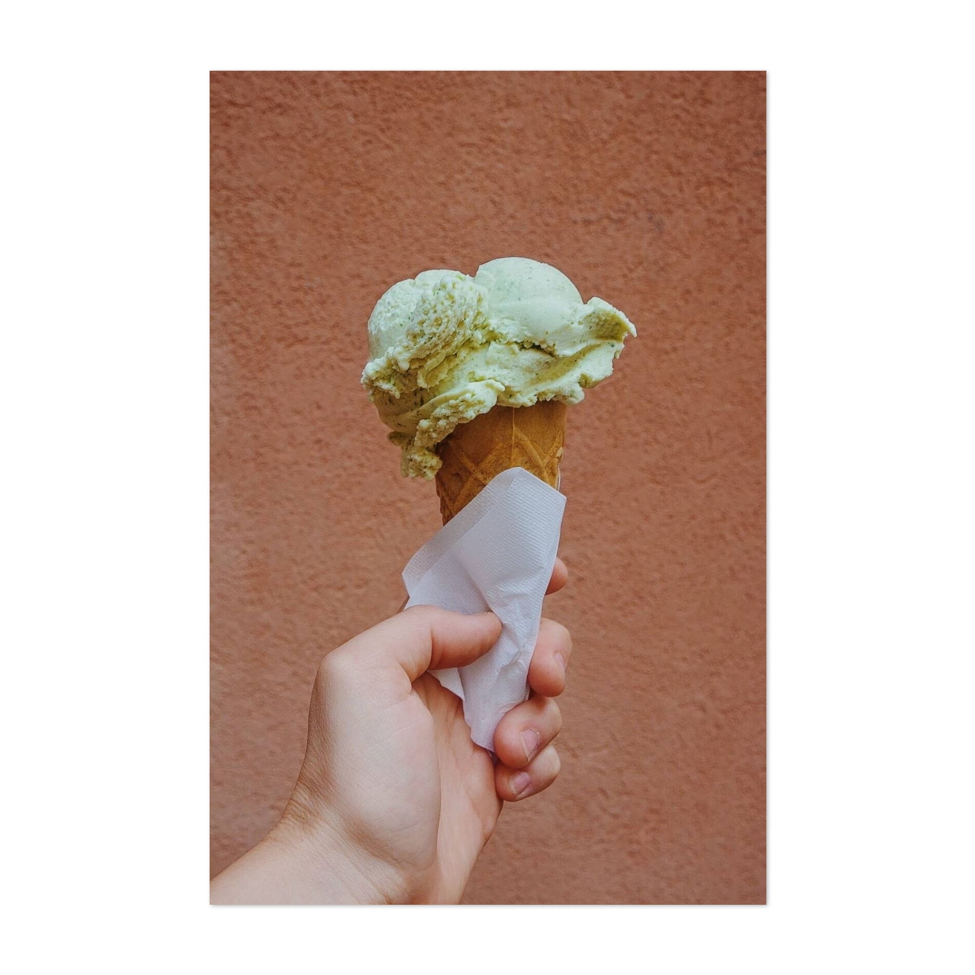 Pistachio Gelato - Liguria Italy Photography Dessert Summer Pastel ...