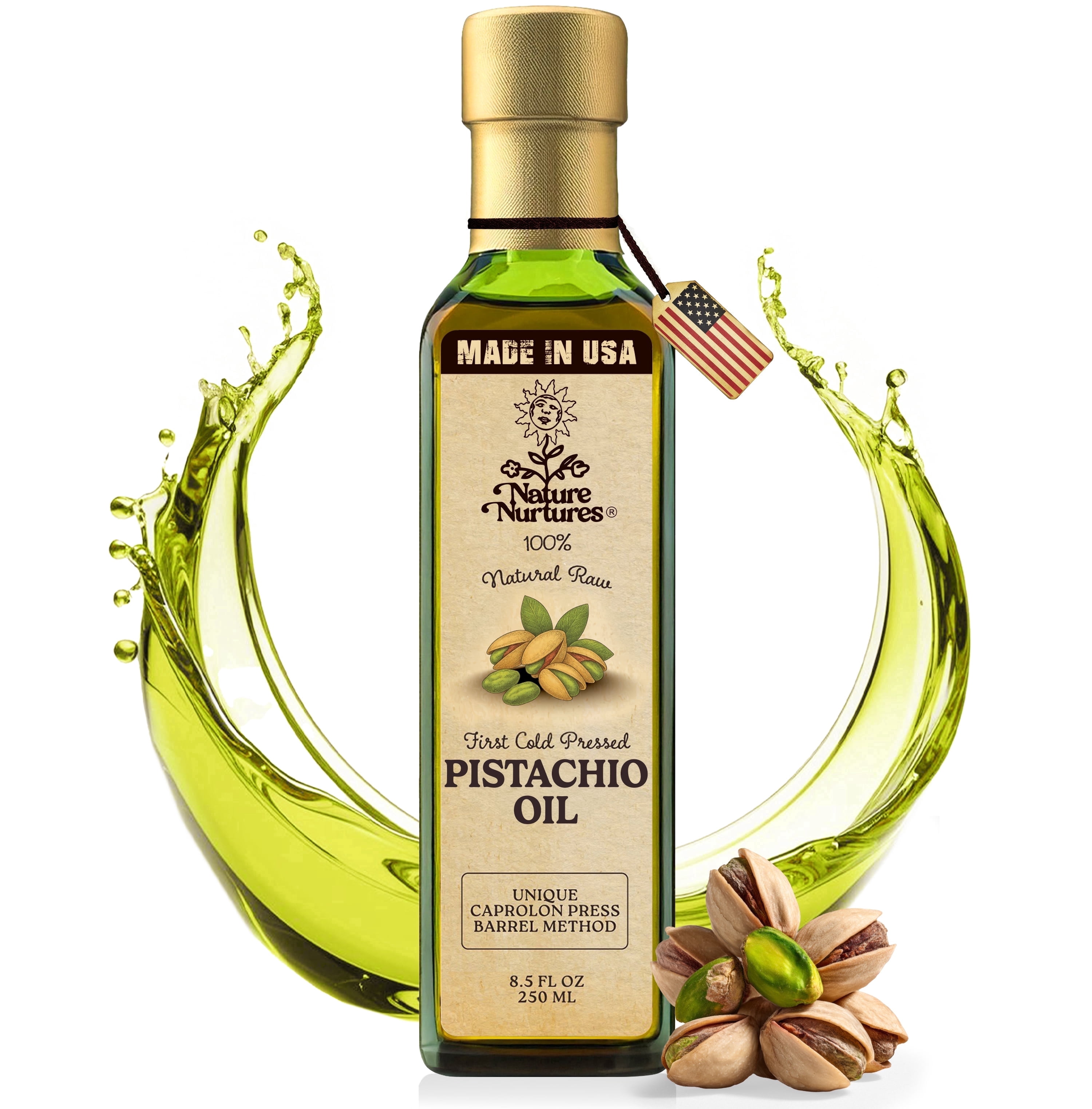 Pistachio Oil for Cooking | Raw First Cold Pressed | Single Press Below ...